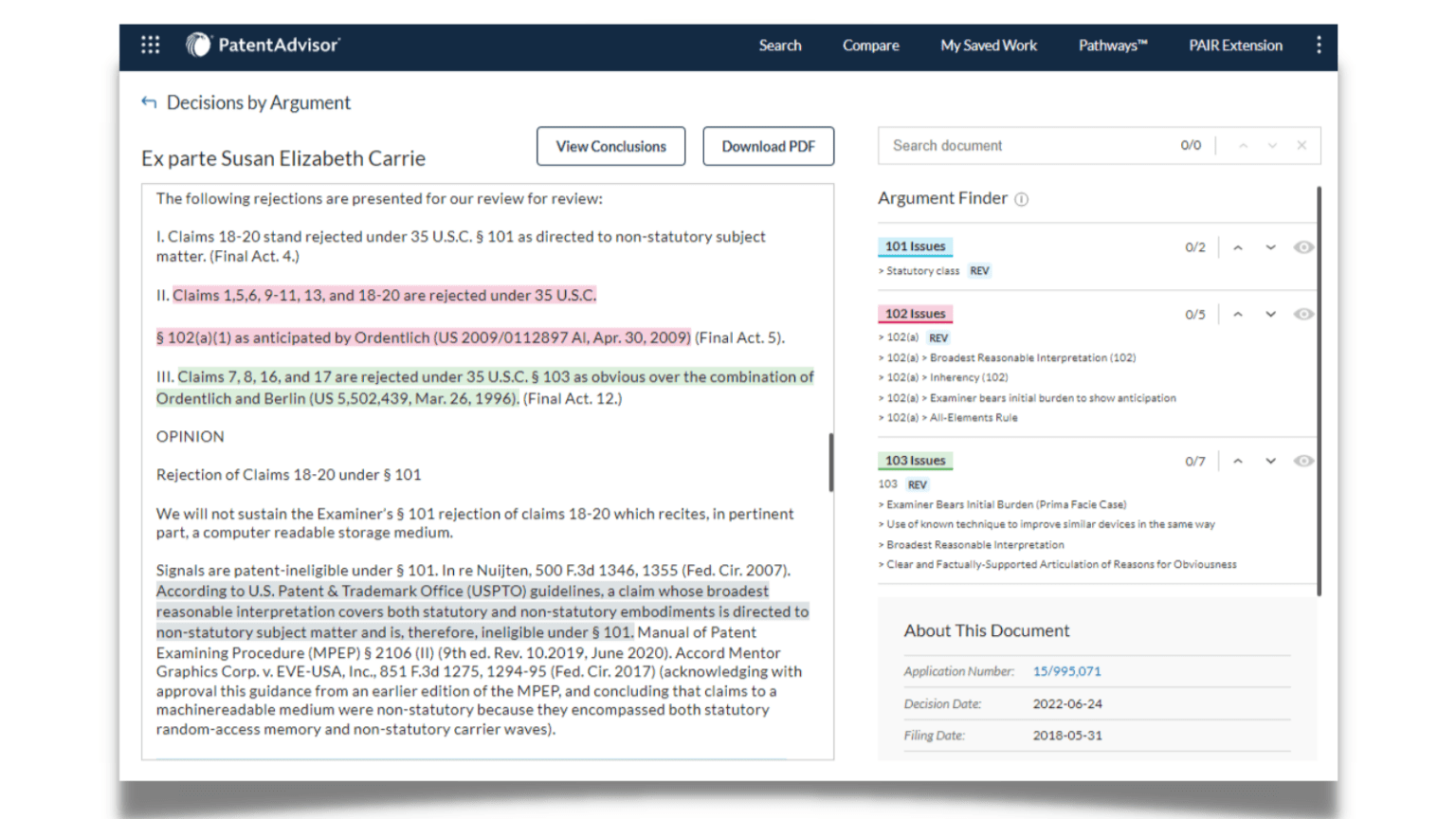 New Tool to Help Patent Attorneys Surface Winning Arguments